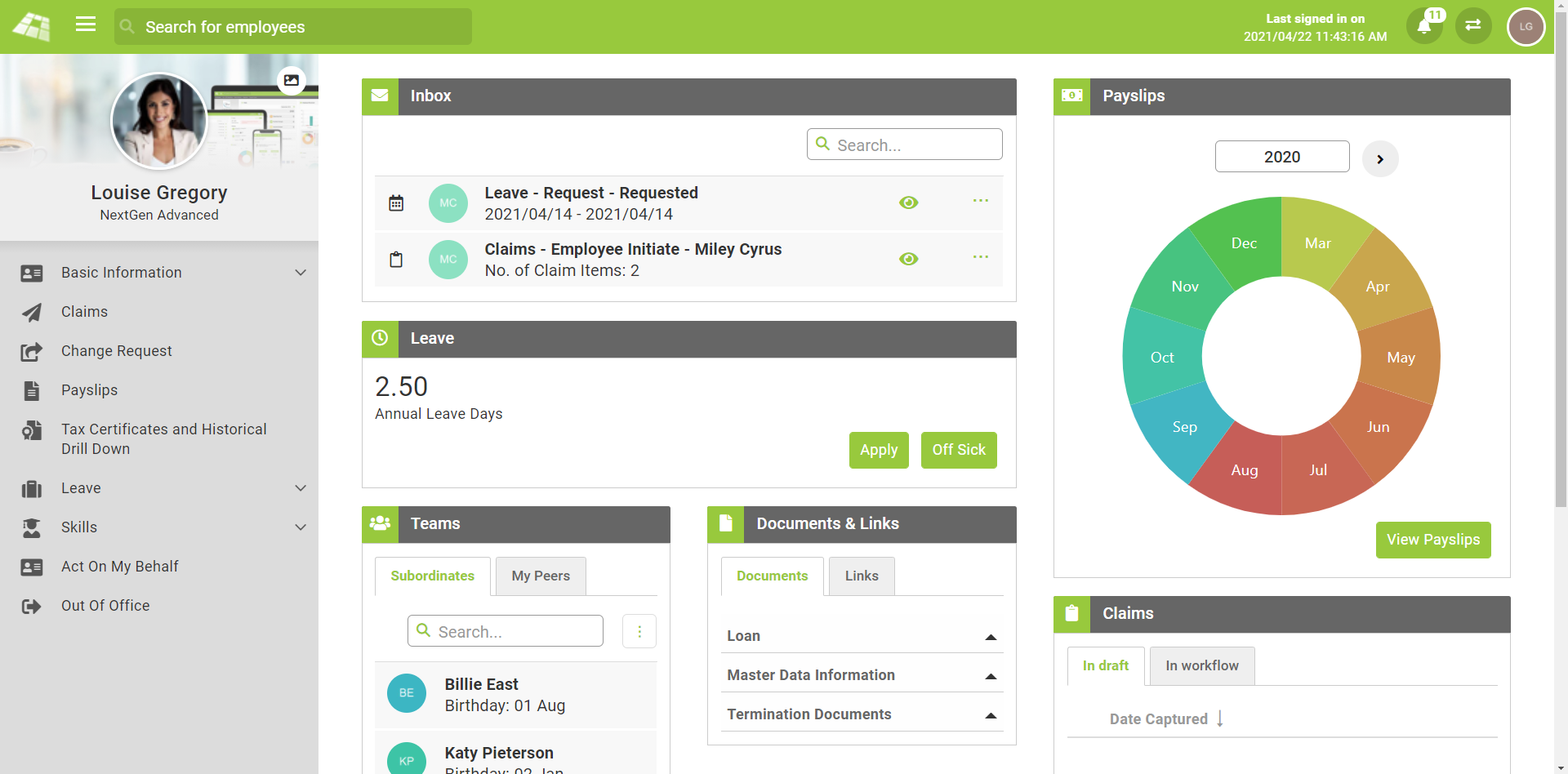PaySpace Manager & Employee Self Service - Self Service Portal